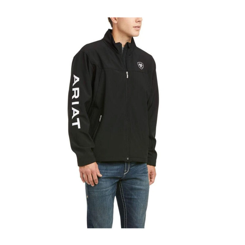 Ariat Men’s New Team Soft-shell Jacket in Black – La Herradura Western Wear